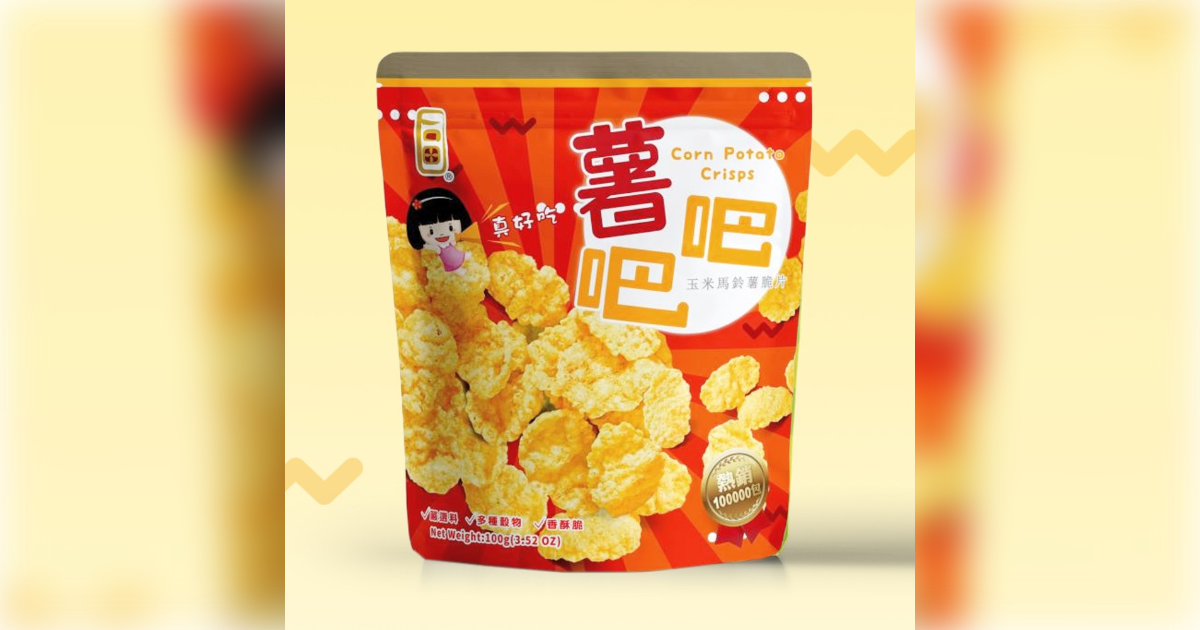 【一口田】100g大包裝｜薯吧吧｜玉米馬鈴薯脆片｜多入組: TutorABC Shop's Hot Deal - September 2024
